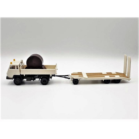 Camión STEYR 91, con remolque y carga - ROCO - 1408 - ESCALA H0.
