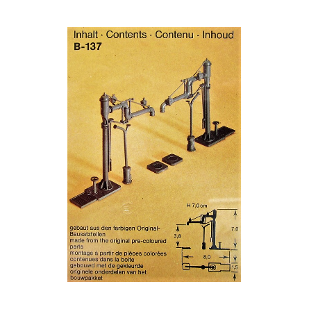 Set de 2 aguaderas para llenado de agua en locomotoras de vapor ...